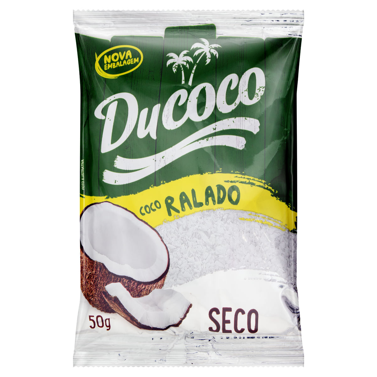 Coco Ralado Seco Ducoco Pacote 50g - Nova Era