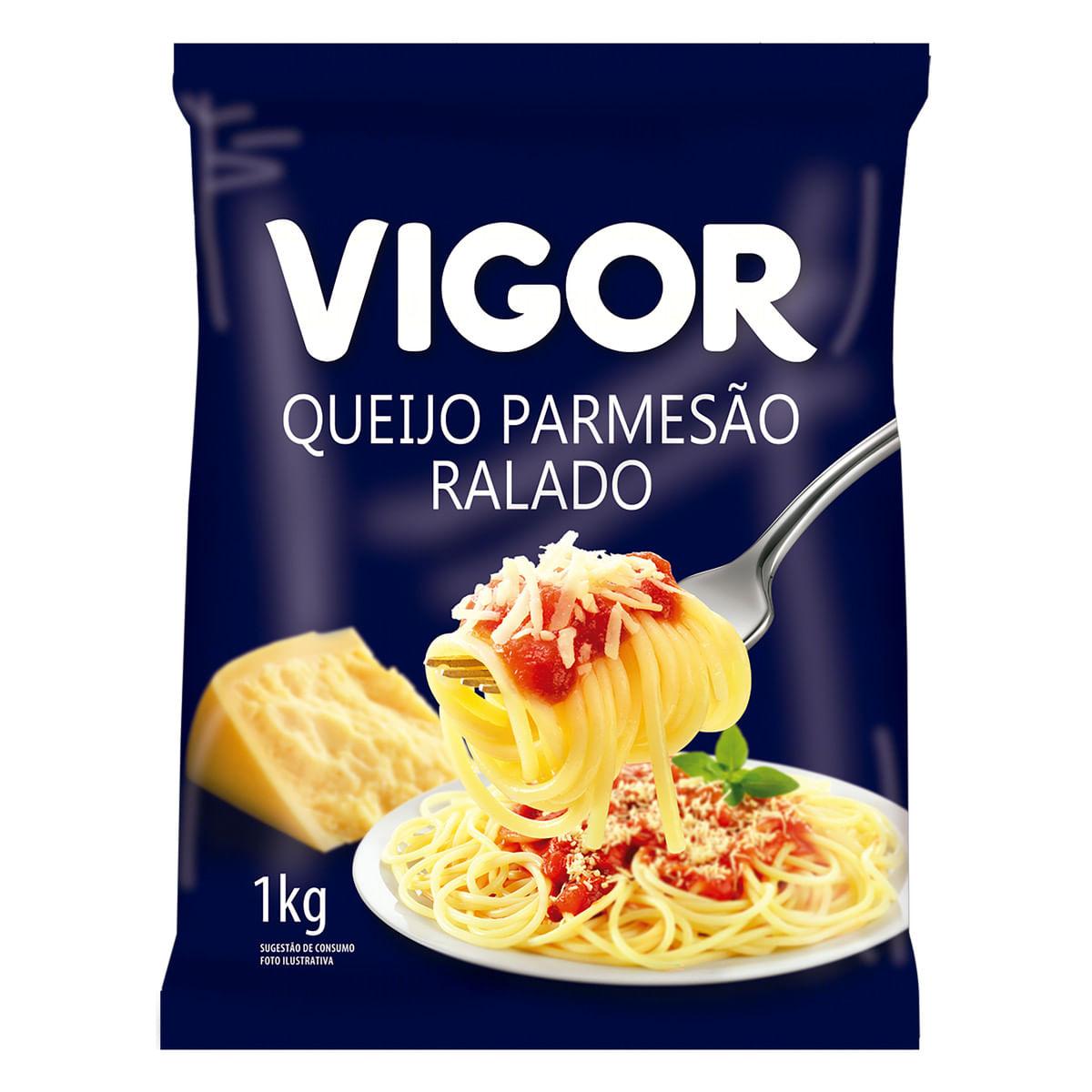 Queijo Parmesão Ralado Vigor Pacote 1kg - Nova Era