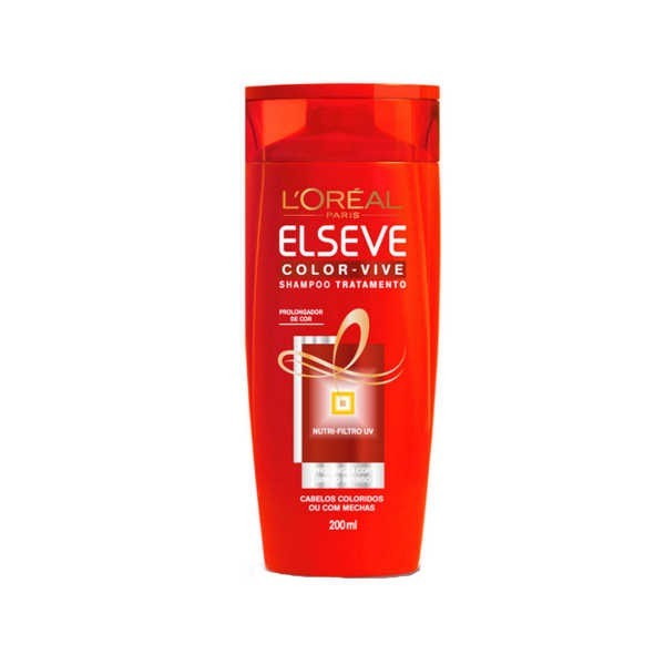 Shampoo Tratamento ELSEVE Color Vive Frasco 200ml