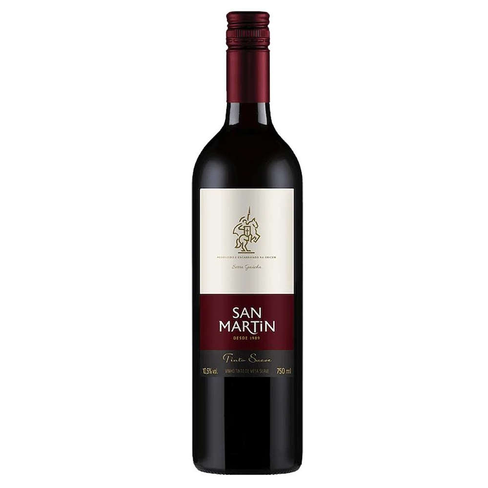 Vinho Tinto SAN MARTIN Suave Garrafa 750ml - Nova Era