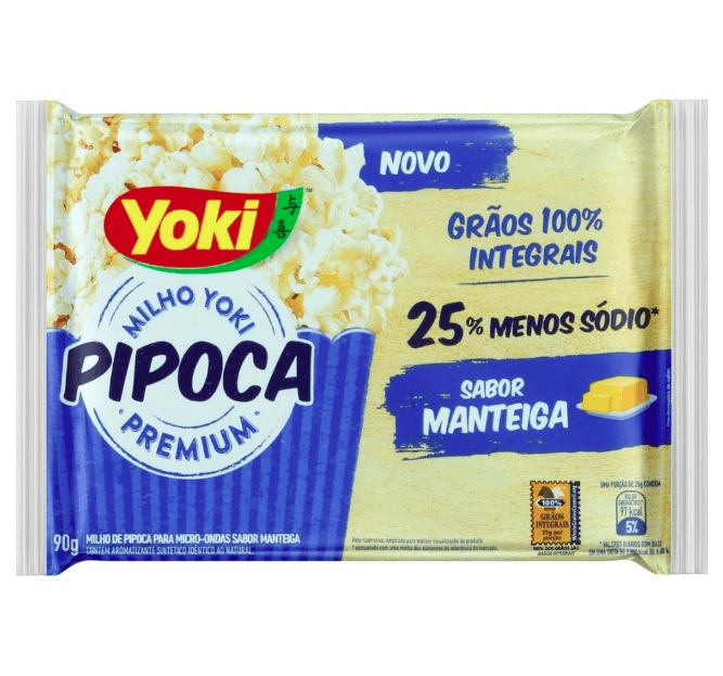 Pipoca Micro YOKI Sabor Manteiga 90g - Nova Era