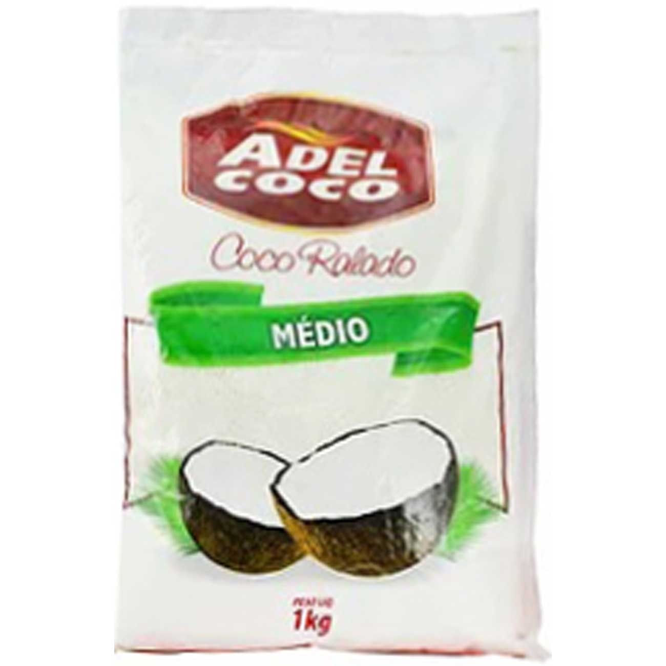 Coco Ralado Médio Desidratado ADELCOCO Pacote 1kg - Nova Era