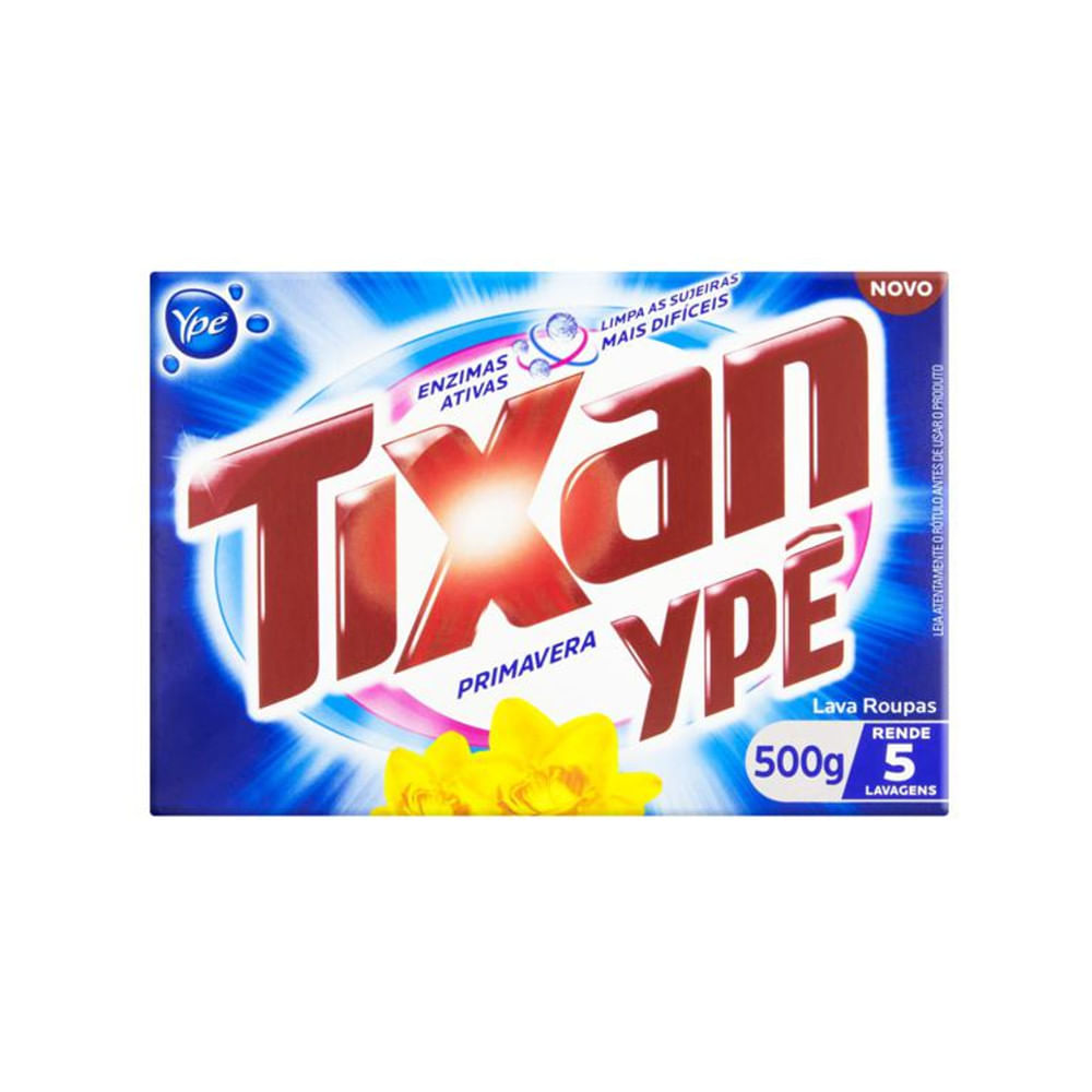 Lava Roupas em Pó TIXAN YPÊ Primavera Caixa 500g