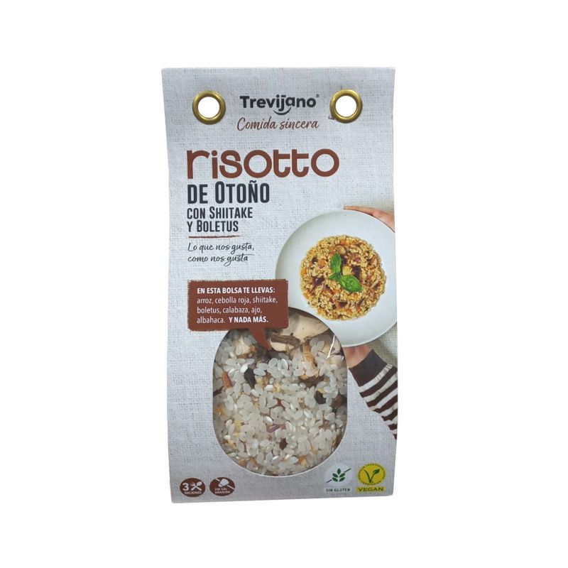 Risotto TREVIJANO Shitake Cogumelos e Vegetais Pacote 280g