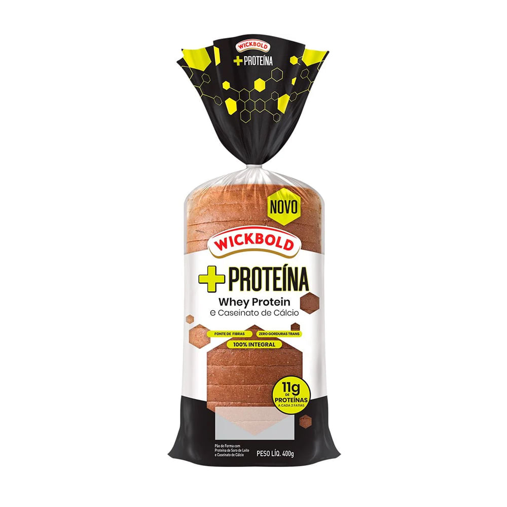 Pão de Forma WICKBOLD Integral Whey Protein e Caseinato de Cálcio ...