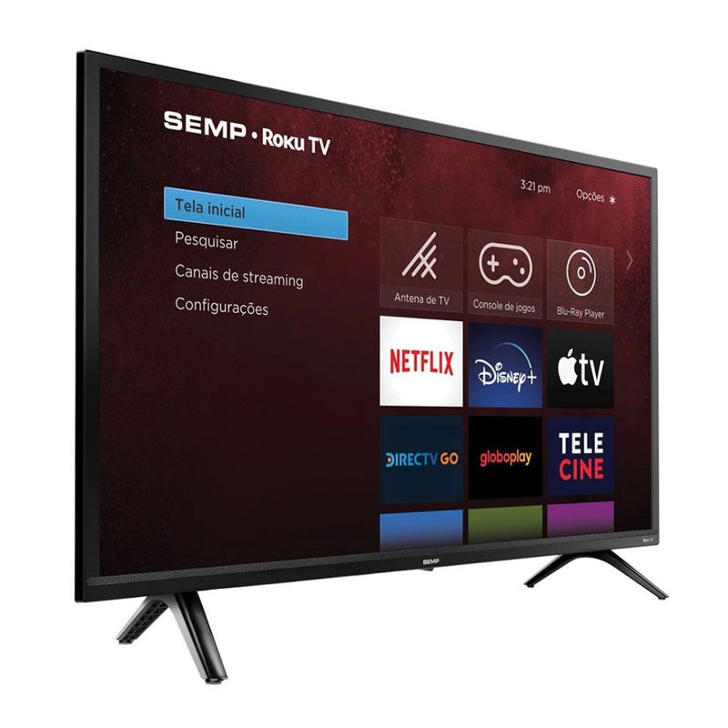 Smart TV Roku 43" LED FHD SEMP R5500 Wifi Dual Band 3 HDMI 1 USB