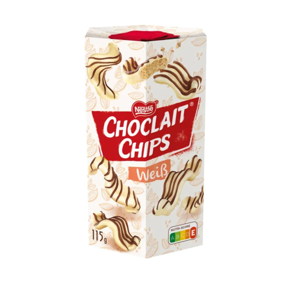 Biscoito Chocolate NESTLÉ Choclait Chips Weib Embalagem 115g Biscoito Chocolate NESTLÉ Choclait Chips Weib Embalagem 115g