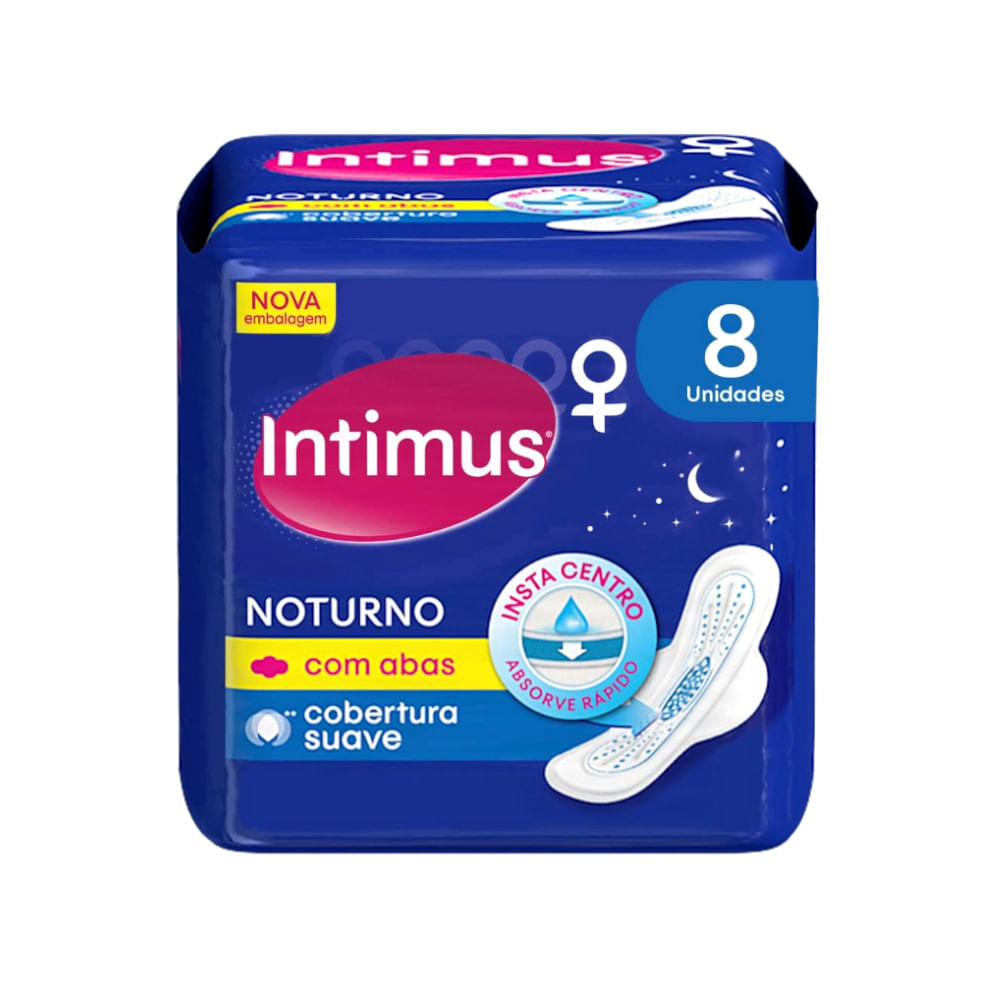 Absorvente Noturno INTIMUS Suave com Abas 8un - Nova Era