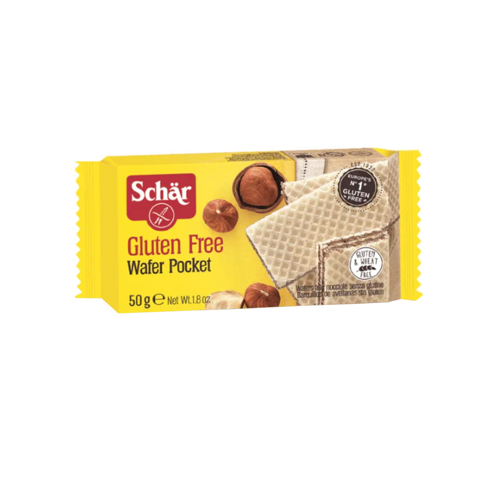 Biscoito Tipo Wafer Sem Glúten SCHÄR com Recheio de Creme de Avelã ... Biscoito Tipo Wafer Sem Glúten SCHÄR com Recheio de Creme de Avelã ...