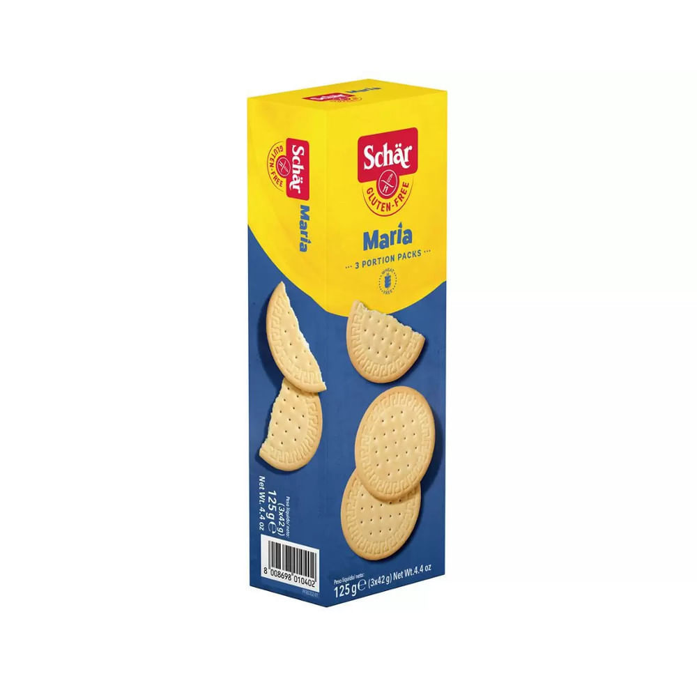 Biscoito Sem Glúten Tipo Maria SCHÄR Embalagem 125g Biscoito Sem Glúten Tipo Maria SCHÄR Embalagem 125g