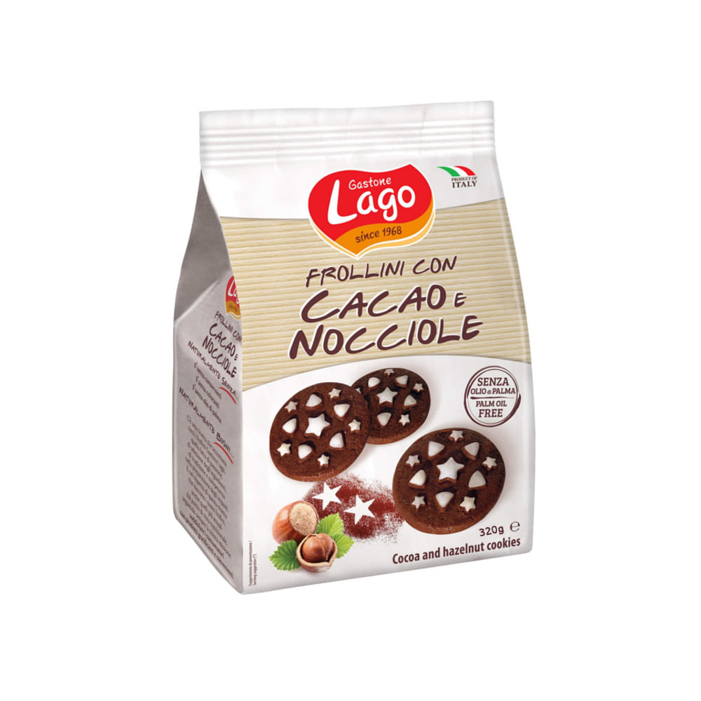 Biscoito Cookies Lago com Chocolate e Avelã Embalagem 320g