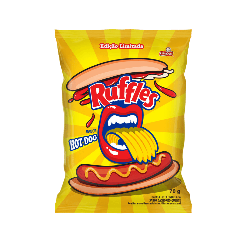 Batata Ruffles Hot Dog Embalagem 70g