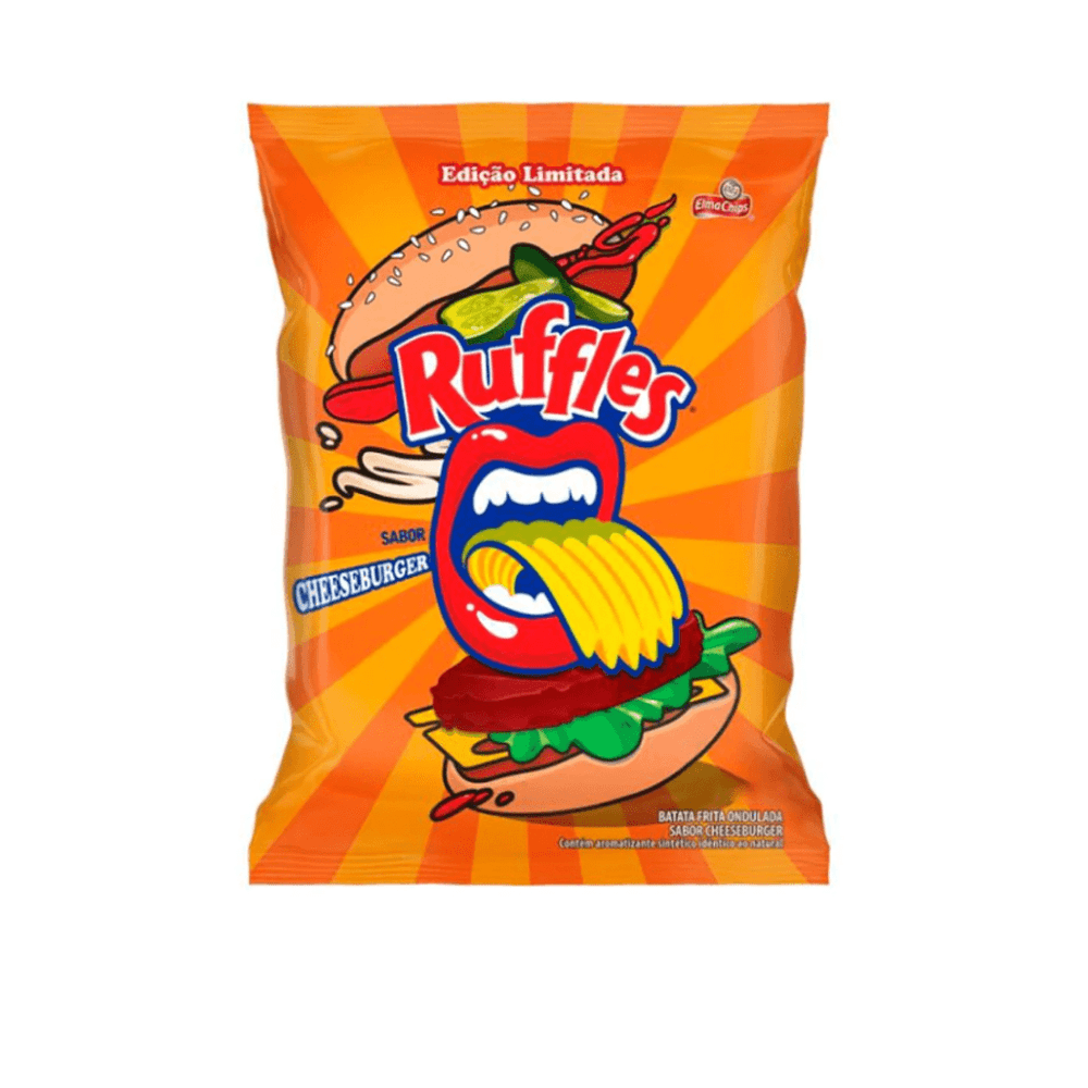 Batata Ruffles Sabor Hambúrguer Embalagem 35g