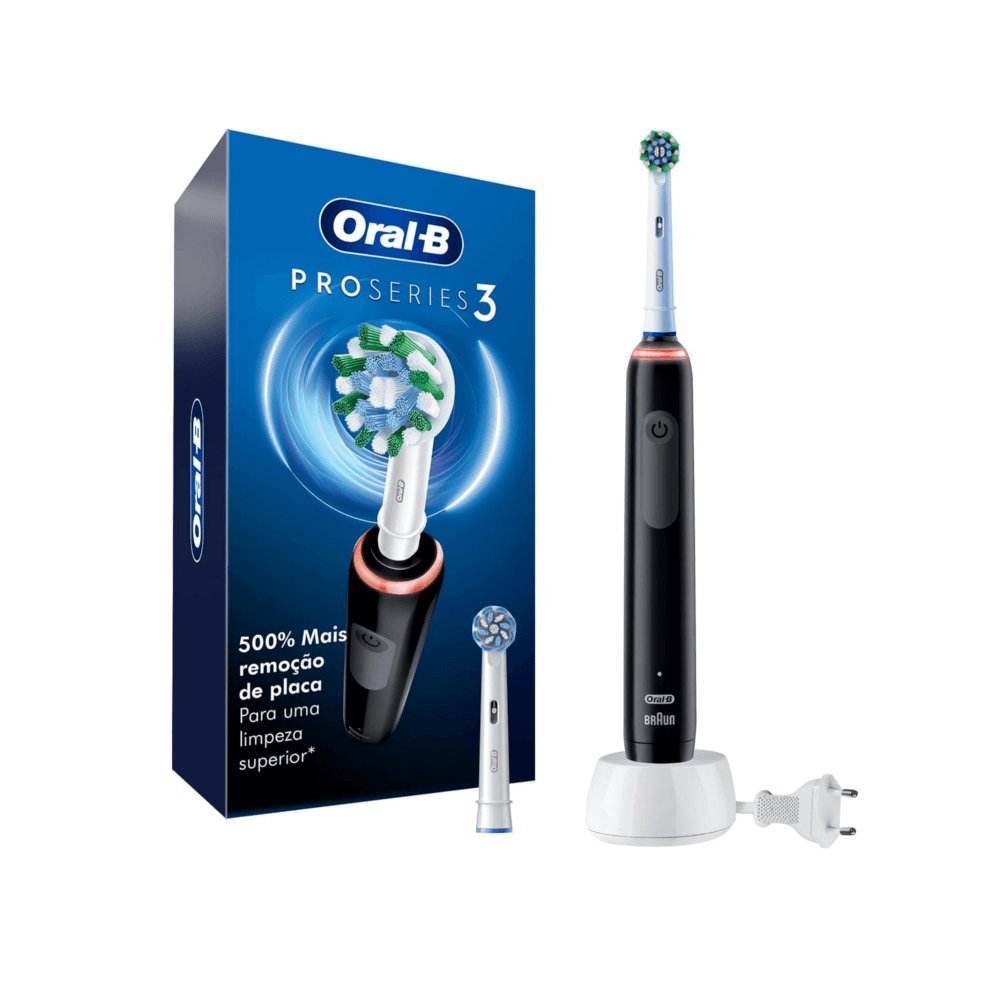 Escova de Dentes Elétrica Oral-B PRO Series 3 com cabo recarregável ...