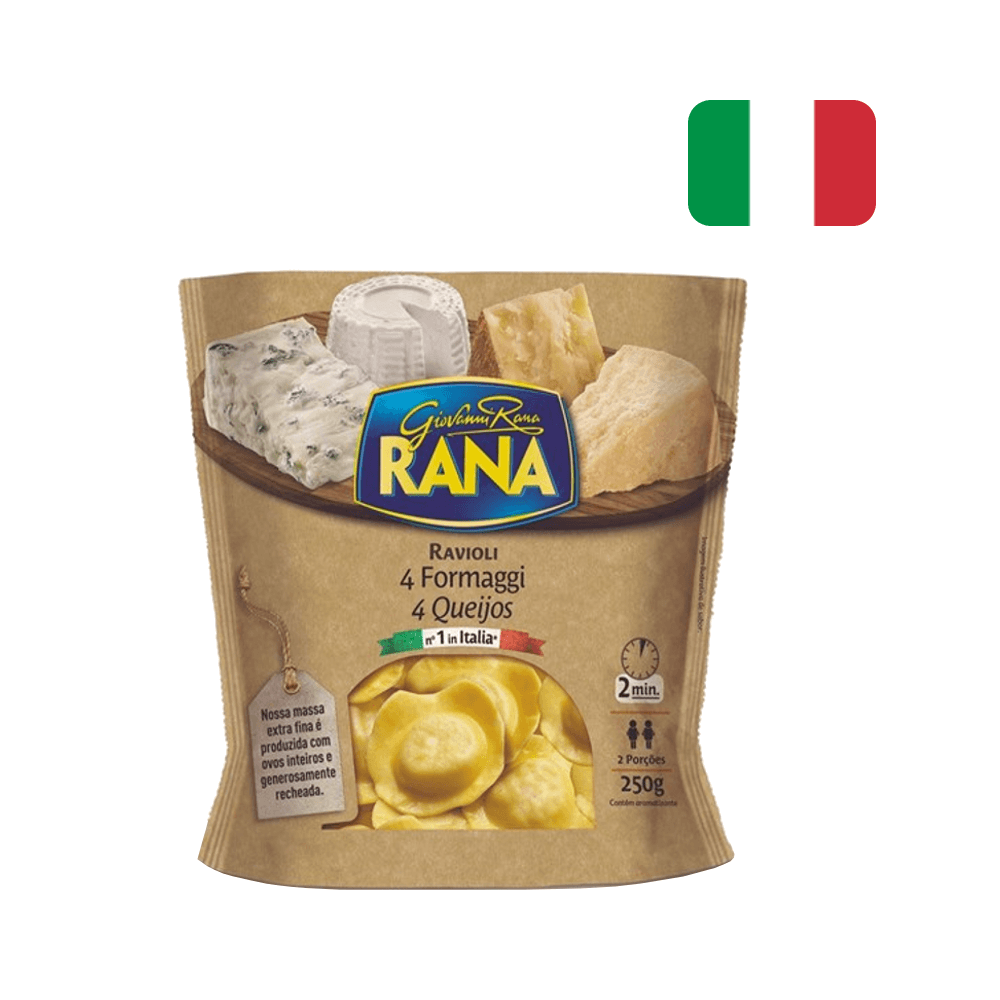 Massa Italiana Giovanni Rana Raviola para Lasanha 4 Queijos Embalagem 250g