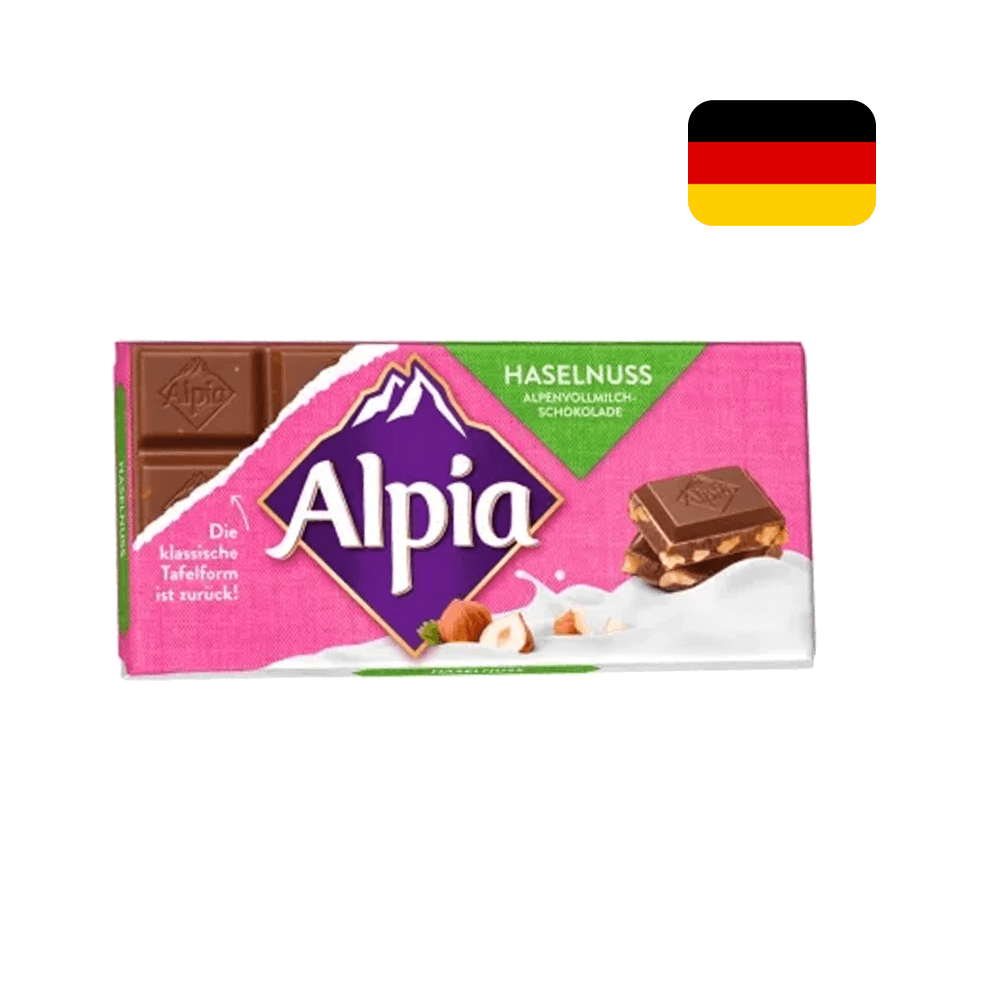 Chocolate Alemão Alpia Sabor Chocolate Branco Tablete 100g - Nova Era
