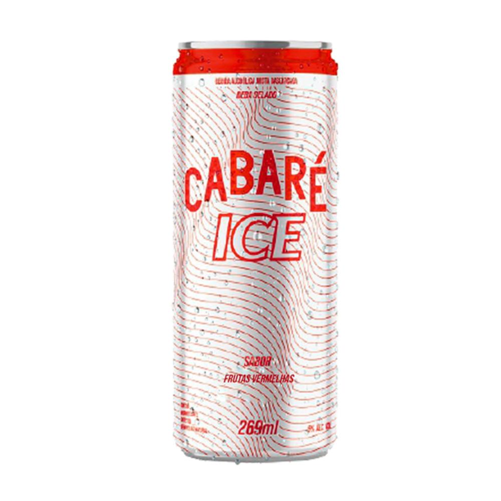Bebida Mista CABARÉ Ice Frutas Vermelhas Lata 269ml - Nova Era Bebida Mista CABARÉ Ice Frutas Vermelhas Lata 269ml - Nova Era