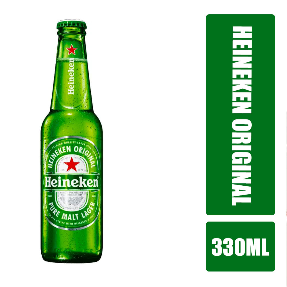 Cerveja Lager Puro Malte Heineken Long Neck 330ml