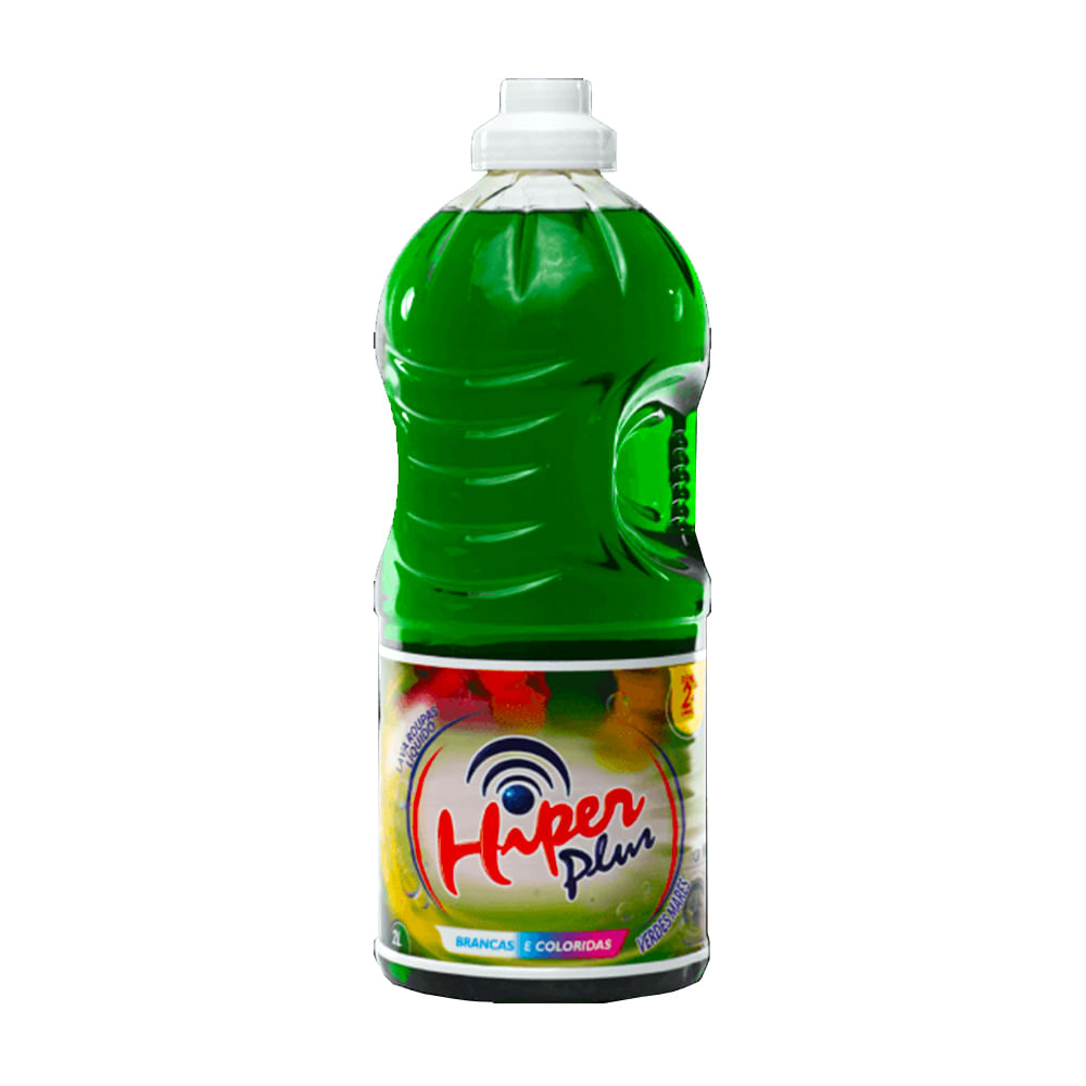 Lava Roupas Líquido HIPER PLUS Verdes Mares Frasco 2L - Nova Era
