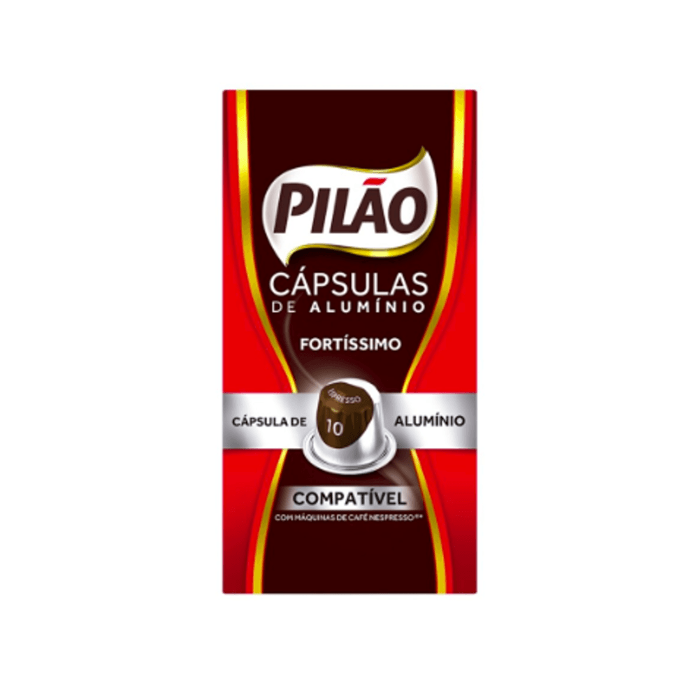 Café em Cápsula Pilão Fortíssimo Contém 10 Cápsulas Caixa 52g - Nova Era