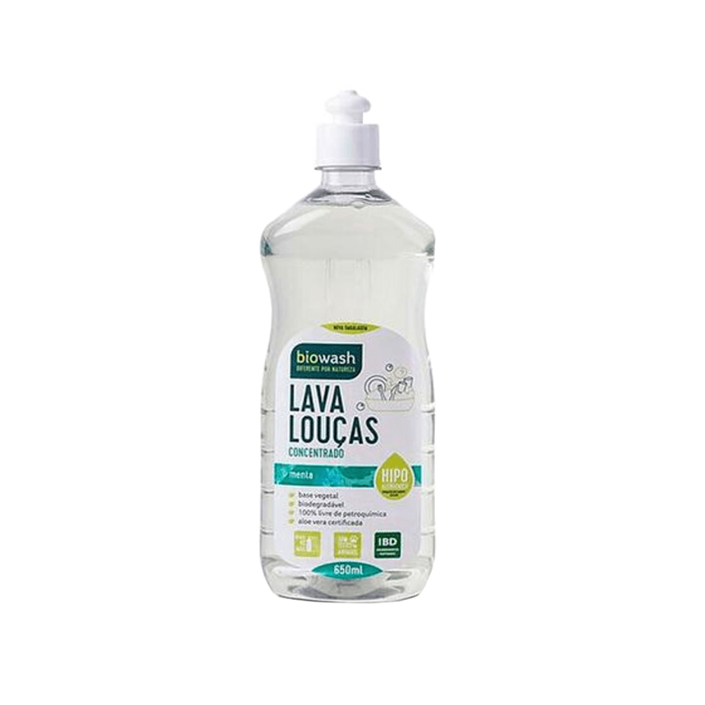 Detergente Líquido BioWash Menta Embalagem 650ml