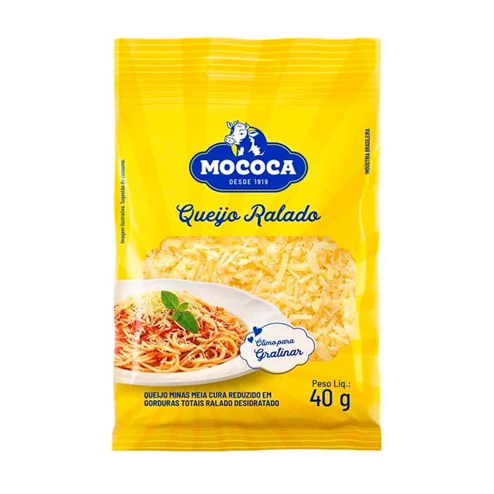 Queijo Ralado MOCOCA Pacote 40g - Nova Era