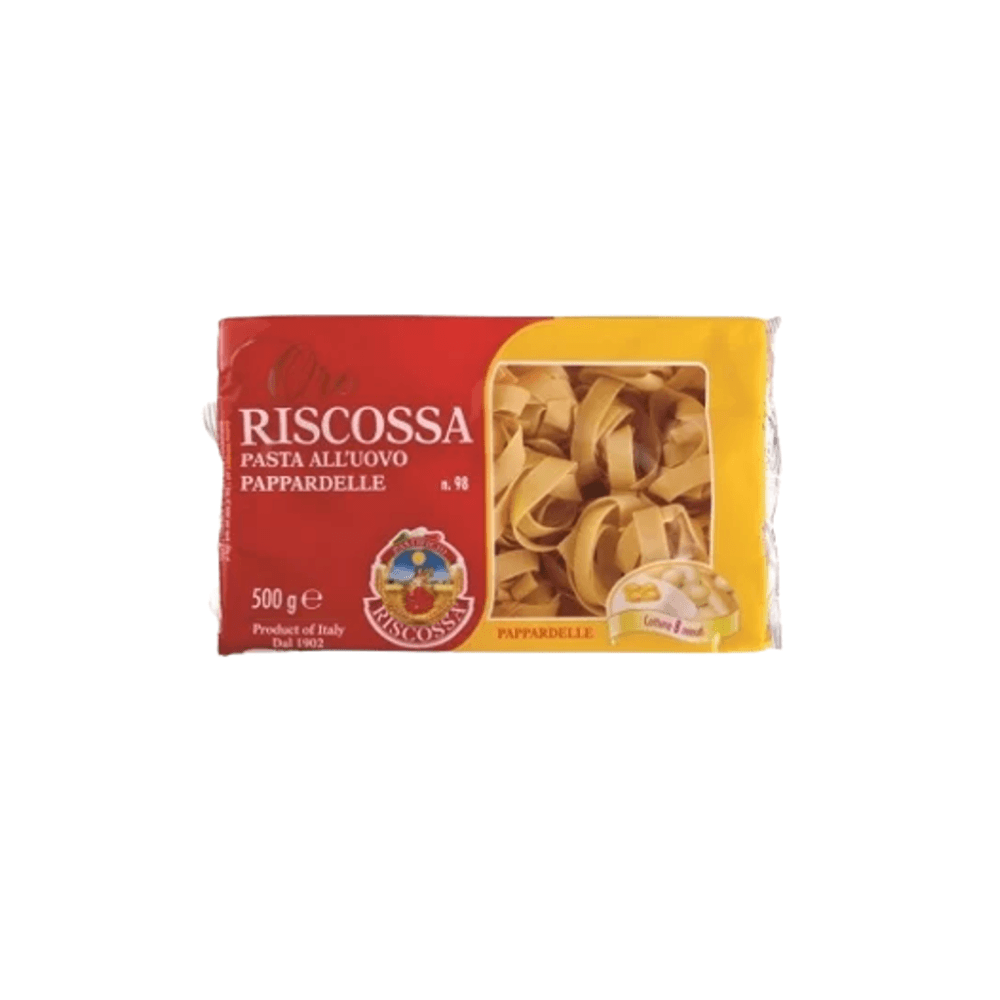 Macarrão Italiano Riscossa com Ovo Pappadelle Embalagem 500g - Nova Era