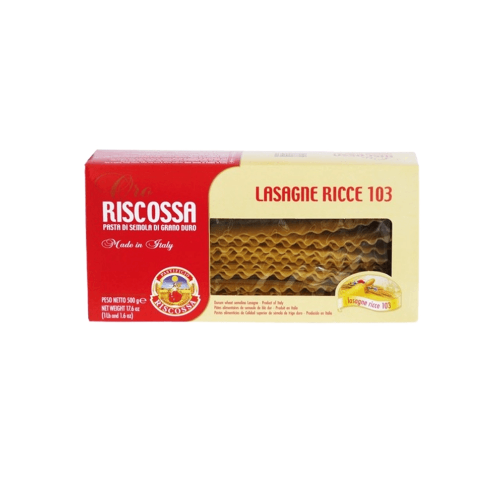 Macarrão Italiano Riscossa Lasagne Rice Embalagem 500g - Nova Era