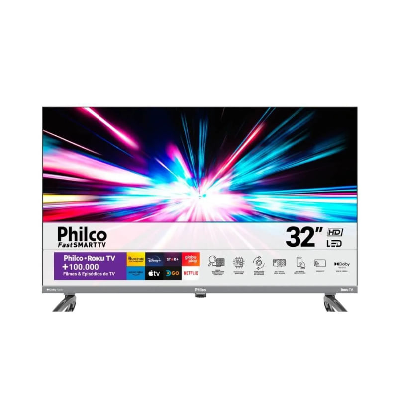Smart TV Philco 32" Led Roku Tv Ptv - Bivolt - Nova Era