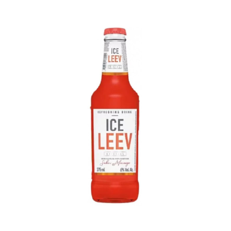 Bebida Mista ICE LEEV Morango Garrafa 275ml - Nova Era