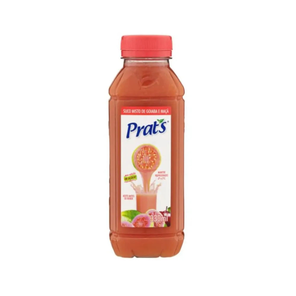 Suco Misto Prat's Sabor Goiaba Garrafa 300ml - Nova Era