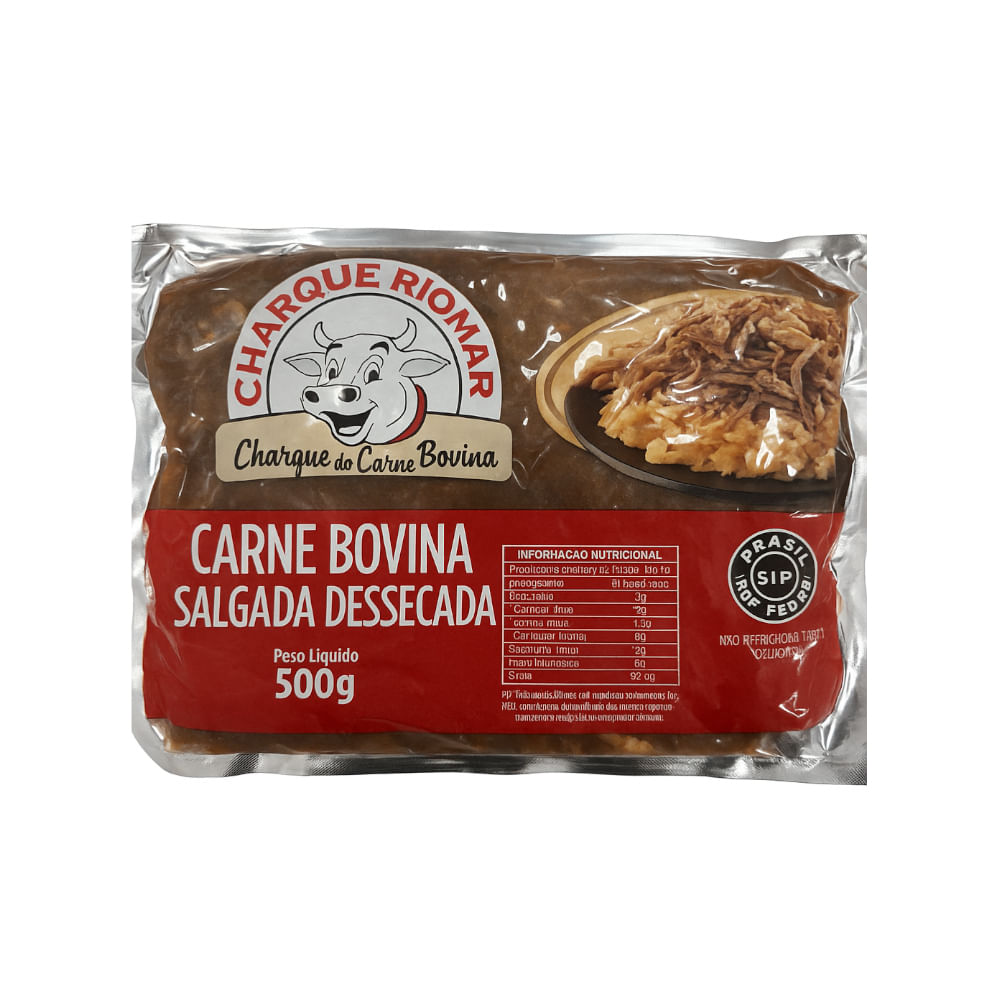 Charque RIOMAR Pacote 500g - Nova Era