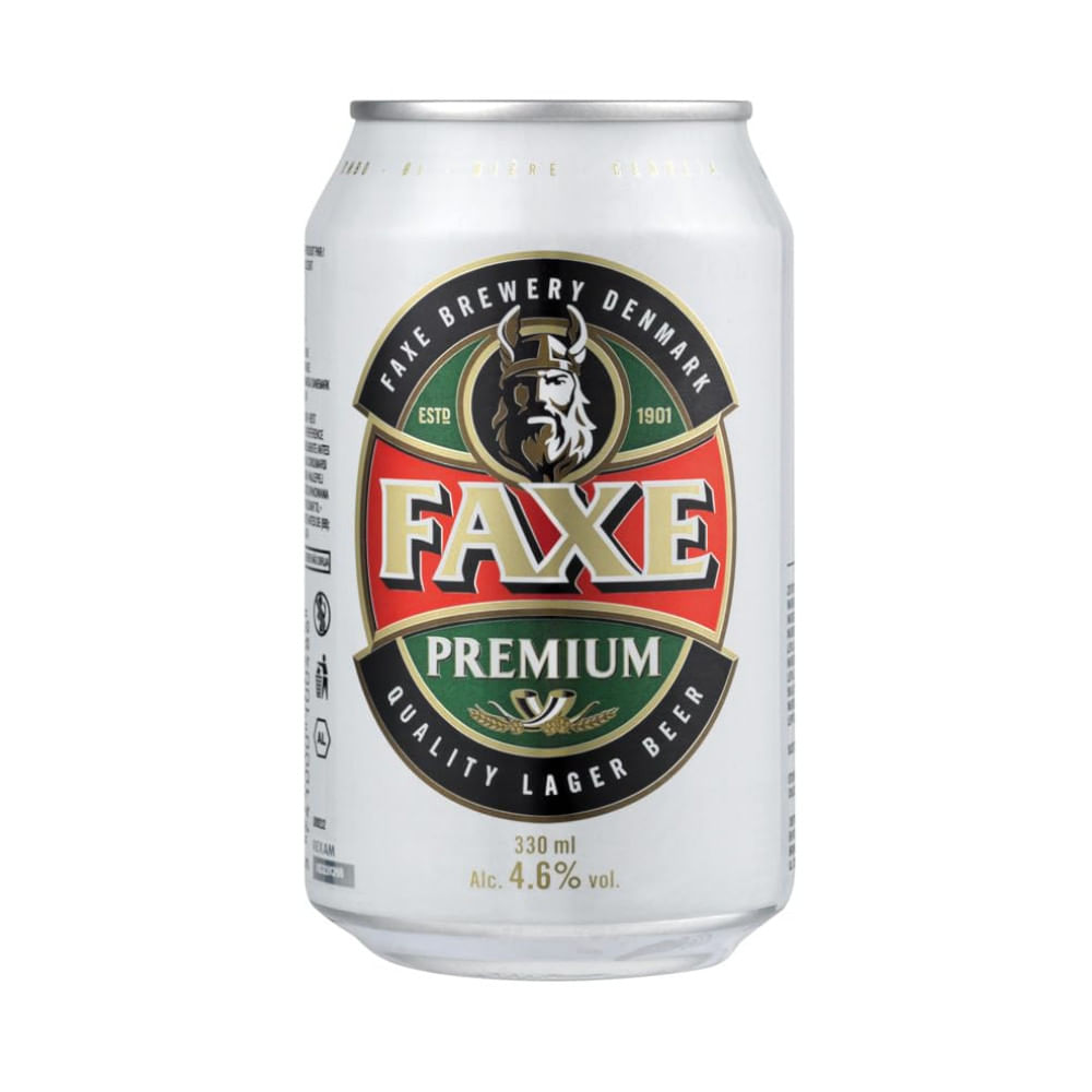 Cerveja Faxe Premium Lager Lata 330ml