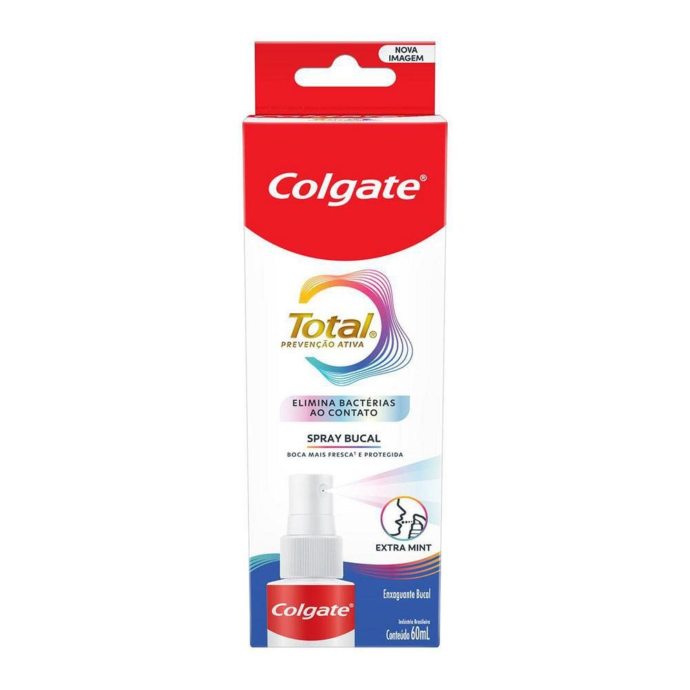 Spray Bucal Colgate Total Com Agentes Antibacterianos 60ml