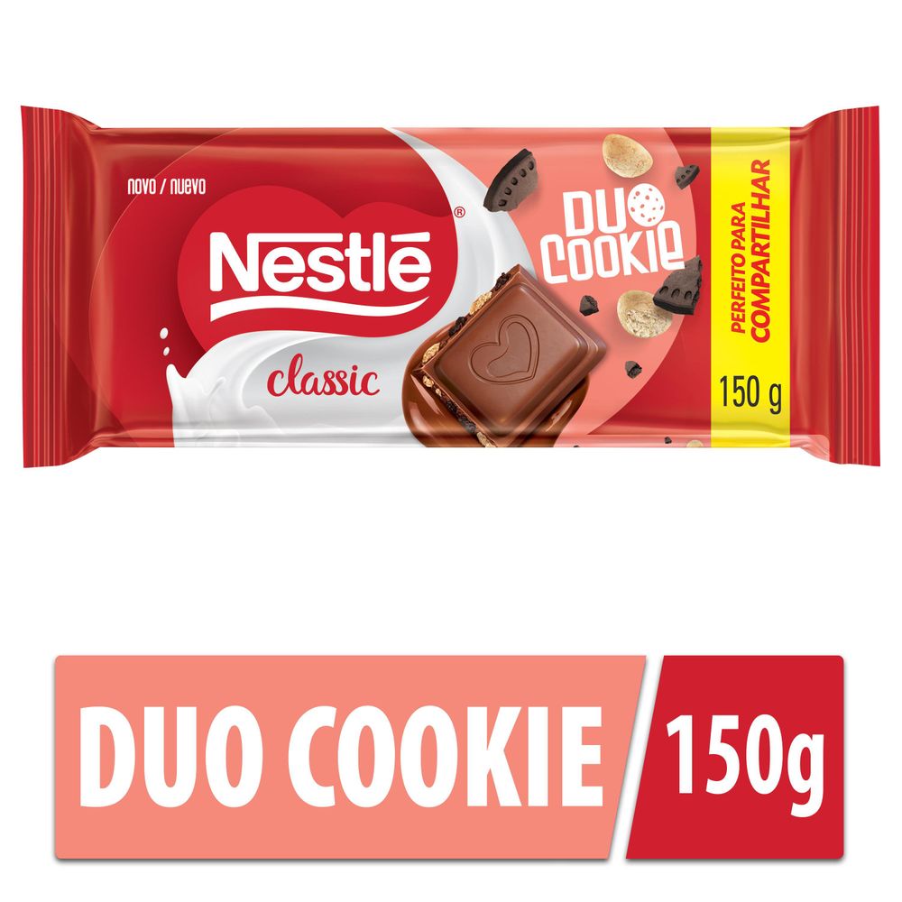 Chocolate NESTLÉ CLASSIC Duo Cookie 150g - Nova Era