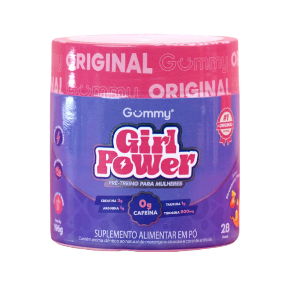 Suplemento Alimentar em Pó Gummy Girl Power Pote 196g